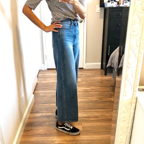 Uniqlo | Jeans | Uniqlo High Rise Wide Fit Jeans | Poshmark